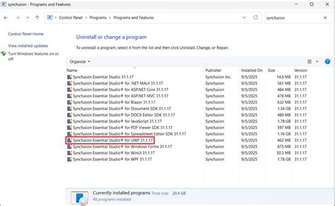 Installing Syncfusion Uwp Web Installer Syncfusion