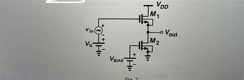 Solved Please Design A VG VBIAS And W L 1 2 To Make The Chegg Com