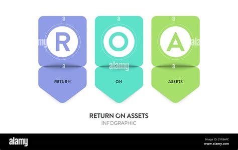 Roa Return On Assets Infographic Diagram Chart Banner Template Vector
