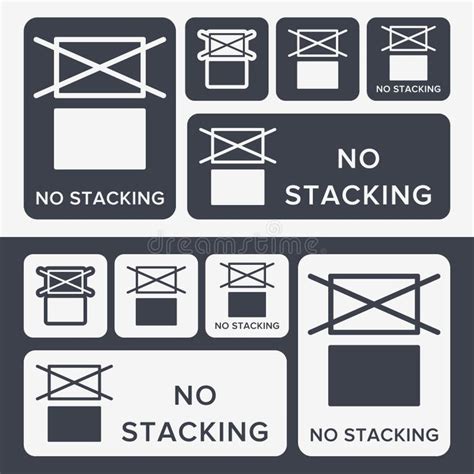 Do Not Stack Packaging Symbol Sign And Label Indicating That Items Should Not Be Stacked To