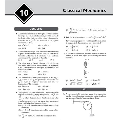 csir net recap physical sciences chapterwise and yearwise previous