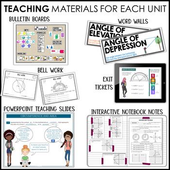 Geometry Curriculum Bundle Full Year Of Notes Activities Assessments More