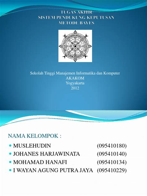 Metode Bayes Pdf