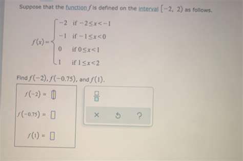 solved suppose that the functionſ is defined on the interval