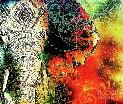 Mandala Indian Elephant Digital Art By Inspired Images Fine Art America