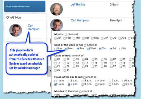 how to schedule website content santiam communications