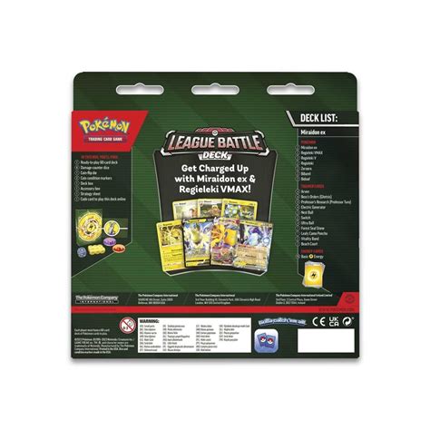 Pokémon Tcg Miraidon Ex League Battle Deck Pokémon Center Official Site