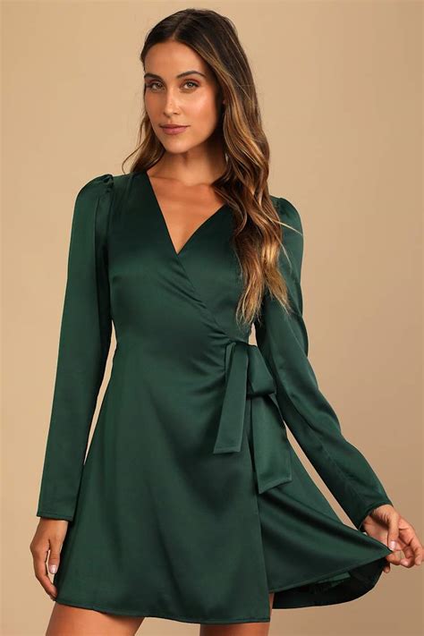 Emerald Green Long Sleeve Dress