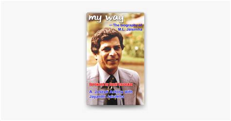 ‎my Way The Biography Of M L Jaisimha On Apple Books