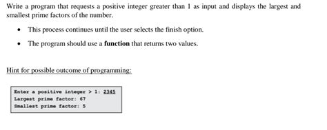Solved Write A Program That Requests A Positive Integer Chegg