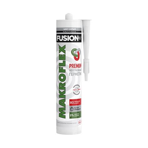 Силиконовый герметик MAKROFLEX 2461859 FUSION серый, 280 мл Б0041866 ...