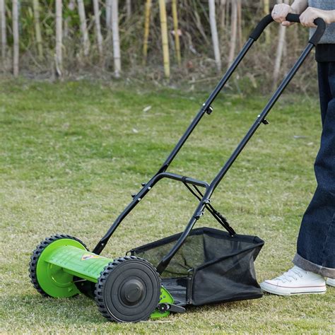 Buy Fdw Lawn Mower Grass Cutter Machine With Collection Box Push Reel