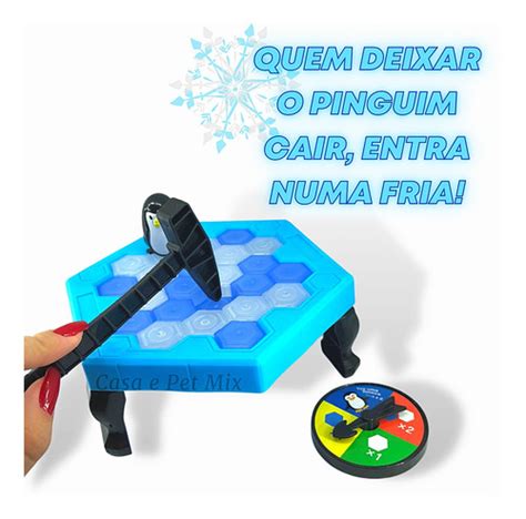 Kit Brinquedo Pinguim Numa Fria Jogo Pula Batata Infantil Frete grátis