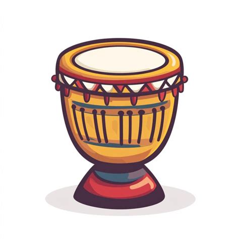 Digital Artwork Of A Bongo Drum Premium Ai Generated Image