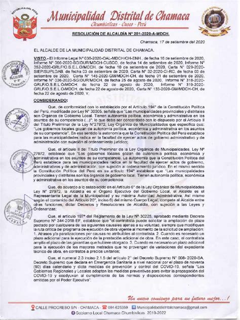 Ampliacion De Plazo 1 Pdf