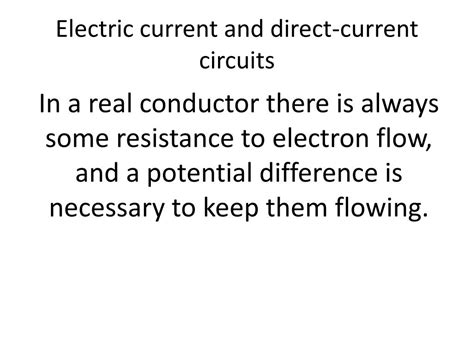 PPT Electric Current And Direct Current Circuits PowerPoint Presentation ID 1536129