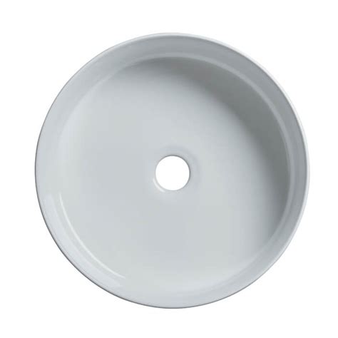 Beck Round Vessel Countertop Bowl 355mm X 355mm In White
