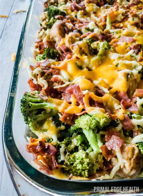 Keto Chicken Bacon Ranch Casserole
