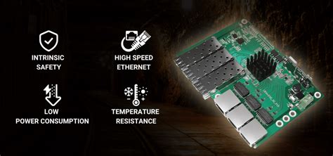 Gigabit Unmanaged Intrinsically Safe Embedded Ethernet Switch