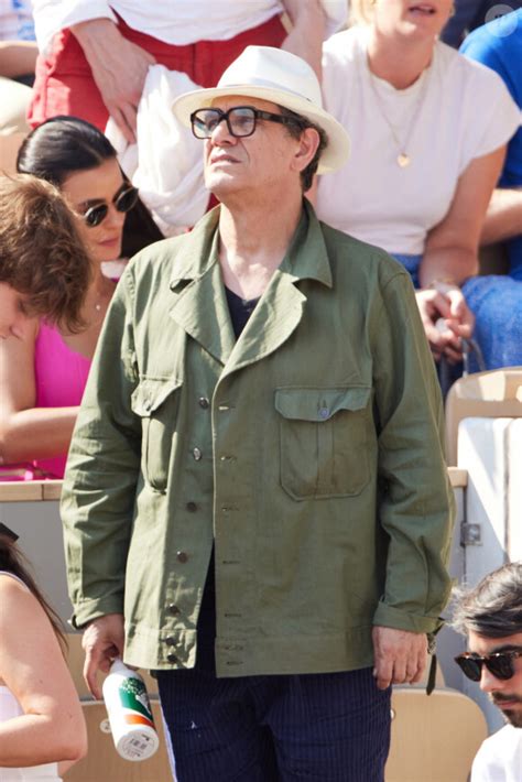 Marc Lavoine et son fils Roman à Roland Garros l adolescent aussi