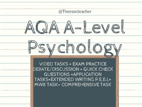 Aqa Psychology Coding Capacity Duration And Msm Teaching Resources