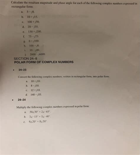 How To Calculate Magnitude And Phase Angle Of A Complex Number Using