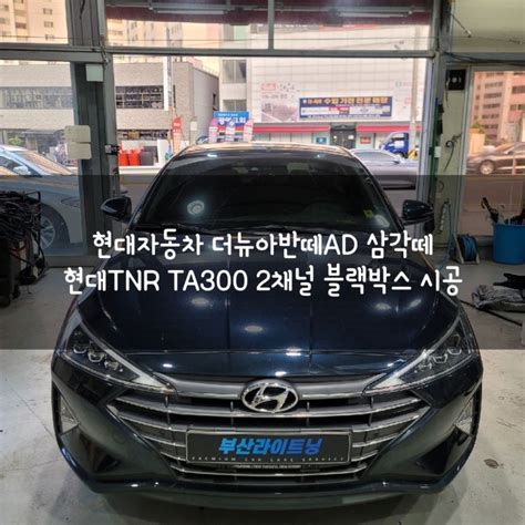 부산울산경남 부산 후방카메라 전문점 기장 일광신도시 정관신도시 송정 더뉴아반떼ad 삼각떼 현대tnr Ta300 가성비 2채널 블랙박스 시공 부산 기장 부산