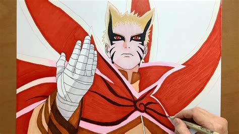 How To Draw Naruto Baryon Mode From Naruto Step By Step Draw Anime Naruto Baryon Mode