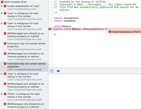 Ios Core Data The Correct Way To Subclass Nsmanagedobject In