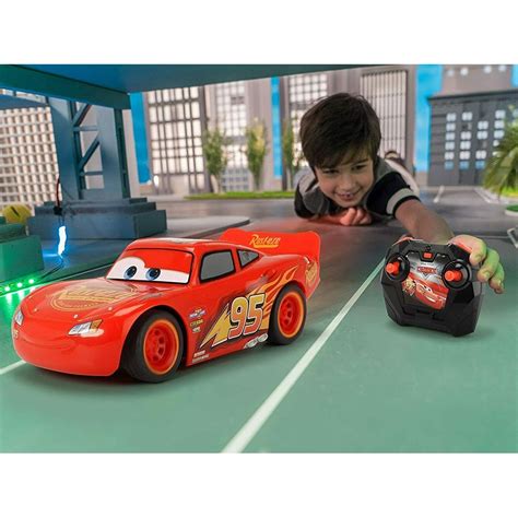 Masina Dickie Toys Cars 3 Turbo Racer Lightning Mcqueen Cu Telecomanda