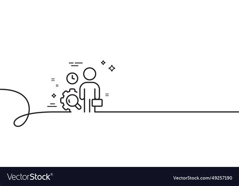 Inspect Line Icon Quality Research Sign Royalty Free Vector