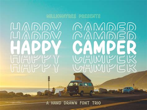 Happy Camper Font By Michelle Ayres On Dribbble