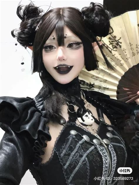 🫧follow Me Goth Cosplay Ideas Goth Douyin Makeup Goth Makeup Reference