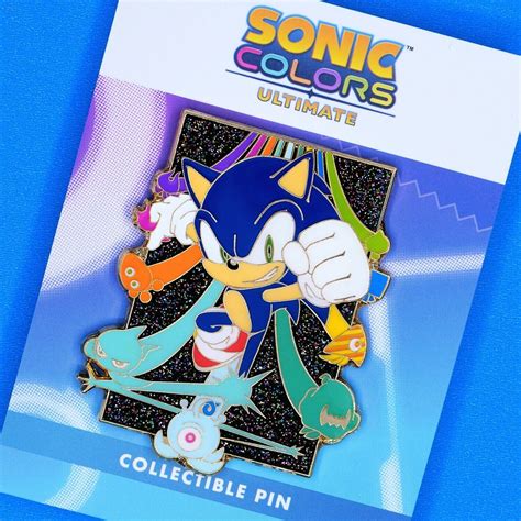 Sonic Colors Ultimate Sonic The Hedgehog And Wisps 25 Enamel Pin