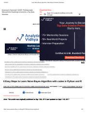 Learn Naive Bayes Algorithm Naive Bayes Classifier Examples Pdf Learn Naive Bayes