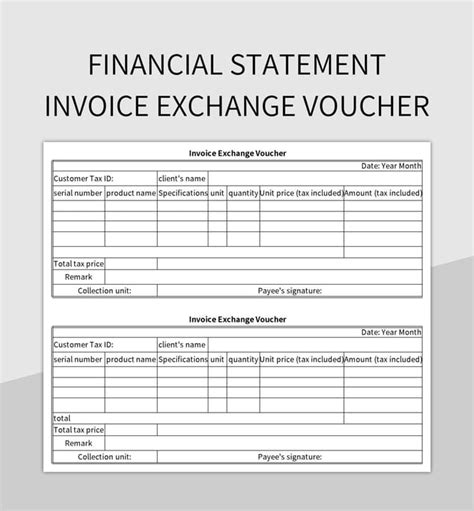Free Voucher Templates For Google Sheets And Microsoft Excel Slidesdocs