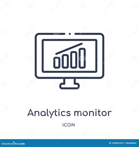Linear Analytics Icon From Digital Economy Outline Collection Thin Line Analytics Vector
