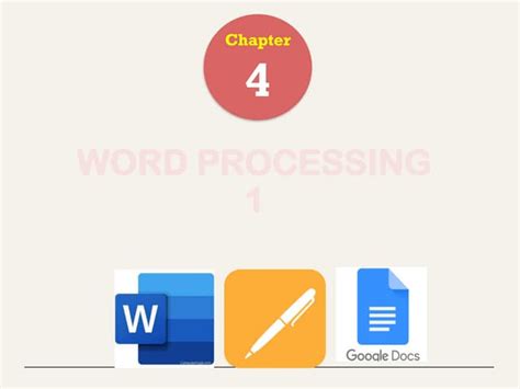 Word Processing Ppt