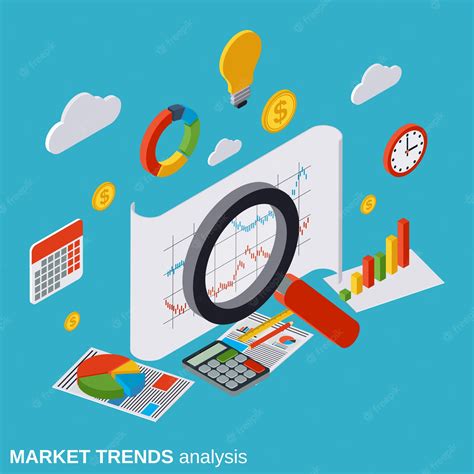 Premium Vector Market Trends Analysis Vector Concept Illustration