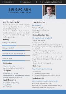 Mẫu CV kỹ sư xây dựng đơn giản và cách viết chi tiết HR Insider