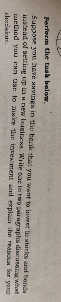 Answered Perform The Task Below Suppose You Have Savings In The Bank