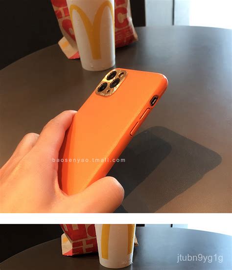 สีส้มstriaeแอปเปิ้ล11เปลือกโทรศัพท์มือถือ Apple8plusโปร่งใสเปลือกแข็งใหม่iphone11promaxป้องกัน