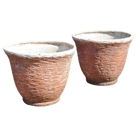 Vtg Henri Studio Concrete Cement Round Classical Cherub Garden Planter