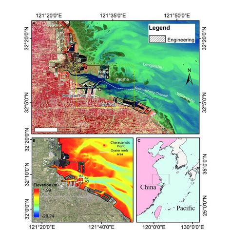Location Map Of Liyashan Oyster Reefs A Remote Sensing Image Of The Download Scientific
