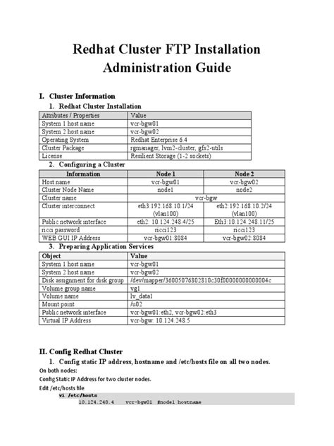redhat cluster ftp installation administration guide pdf computer