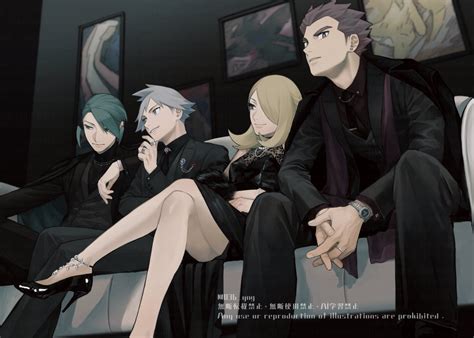 Cynthia Steven Stone Lance And Wallace Pokemon And 3 More Drawn By