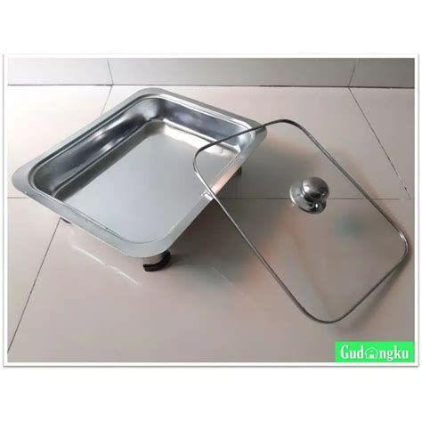Jual Nampan Prasmanan Stainless Tutup Kaca Full Shopee Indonesia