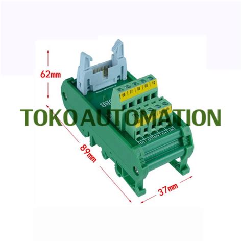 jual idc 10 male terminal block breakout board relay adapter connector