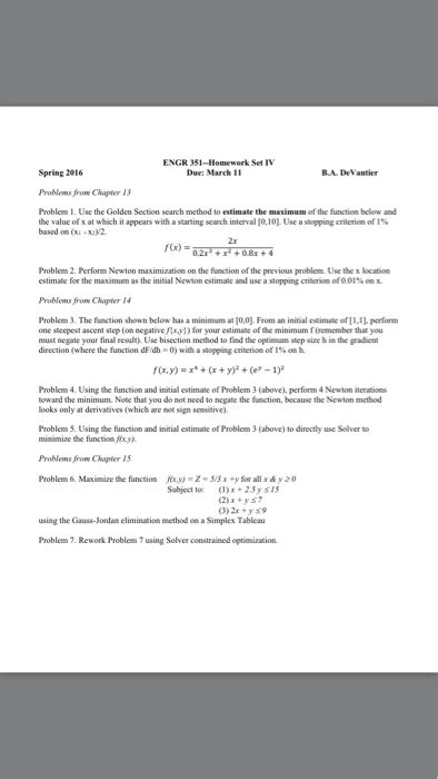 solved use the golden section search method to estimate