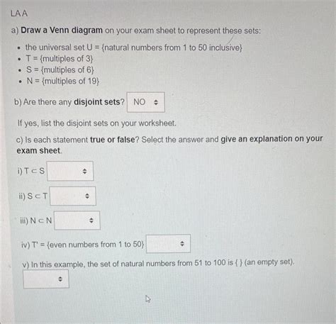 Solved A Draw A Venn Diagram On Your Exam Sheet To Chegg